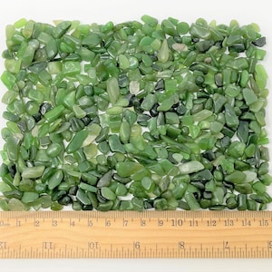 Jade Nephrite Semi Tumbled Gemstone Mini Chips 5 - 25 Mm: Choose Ounces ...
