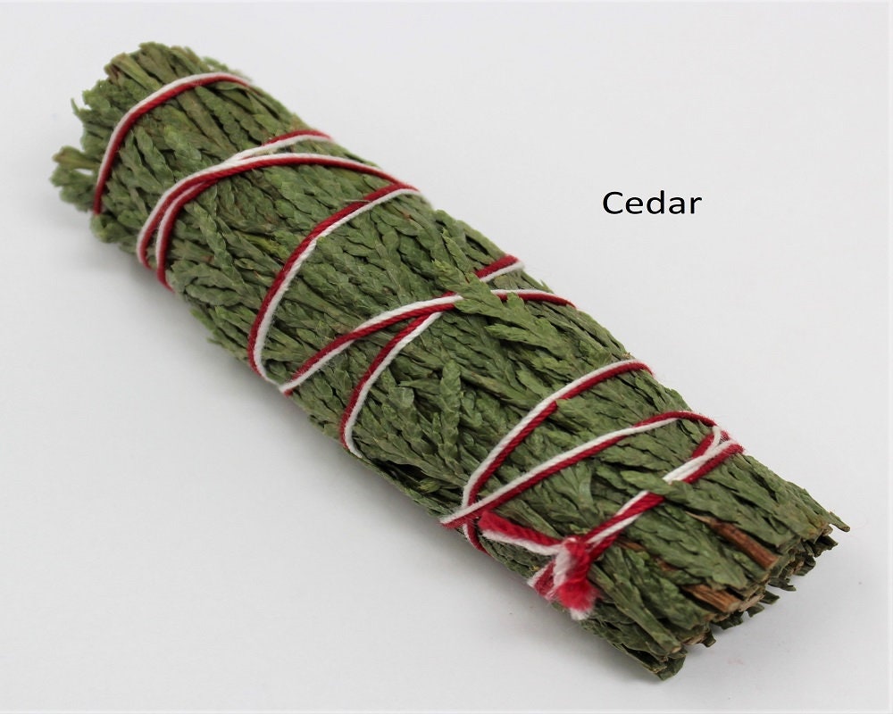 Cedar Sage Smudge Bundle: Choose 1 2 3 5 10 or 20 Sticks (Sage Bundle)