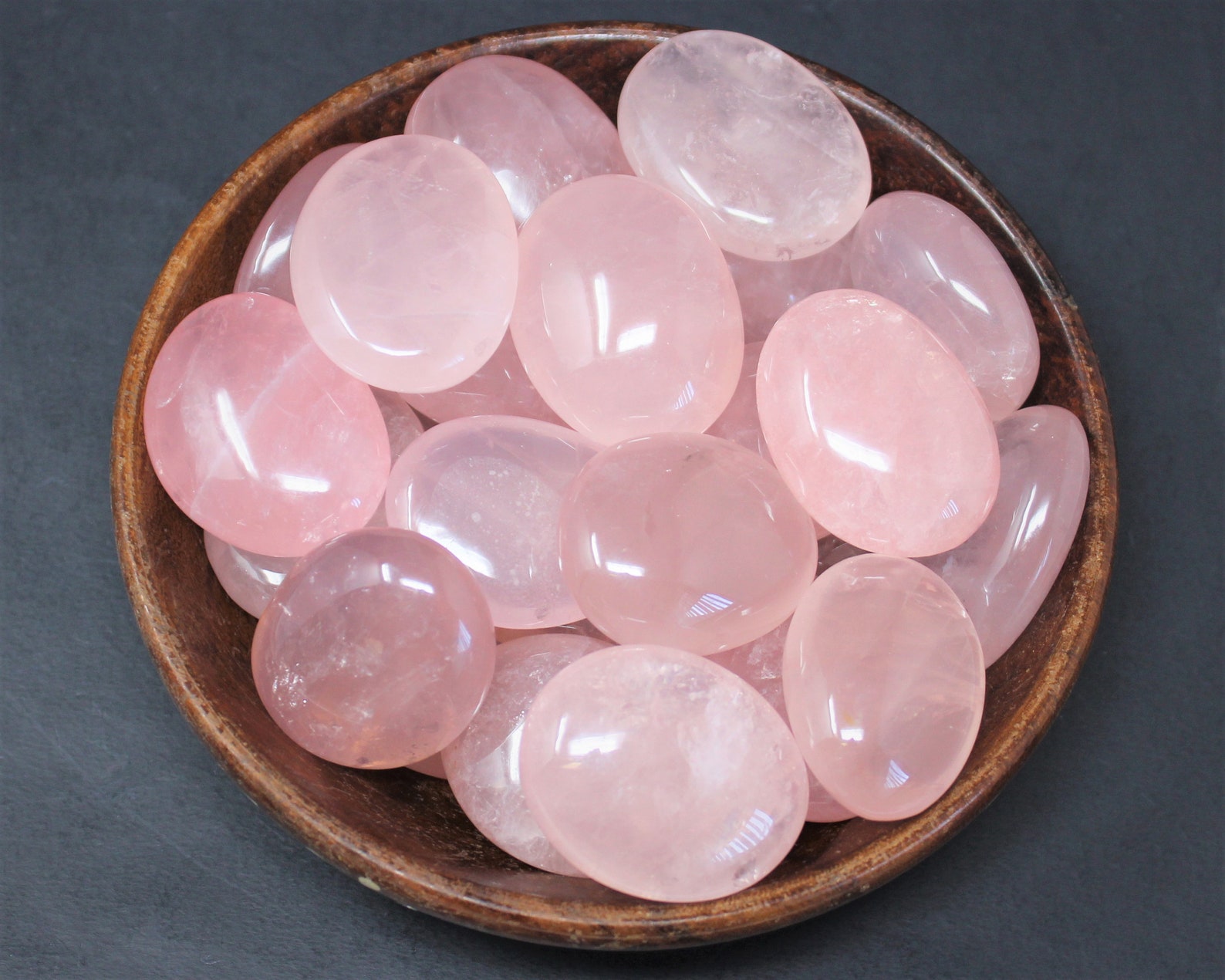 Rose Quartz Hand Polished Stones: Choose How Many Pieces - Etsy
