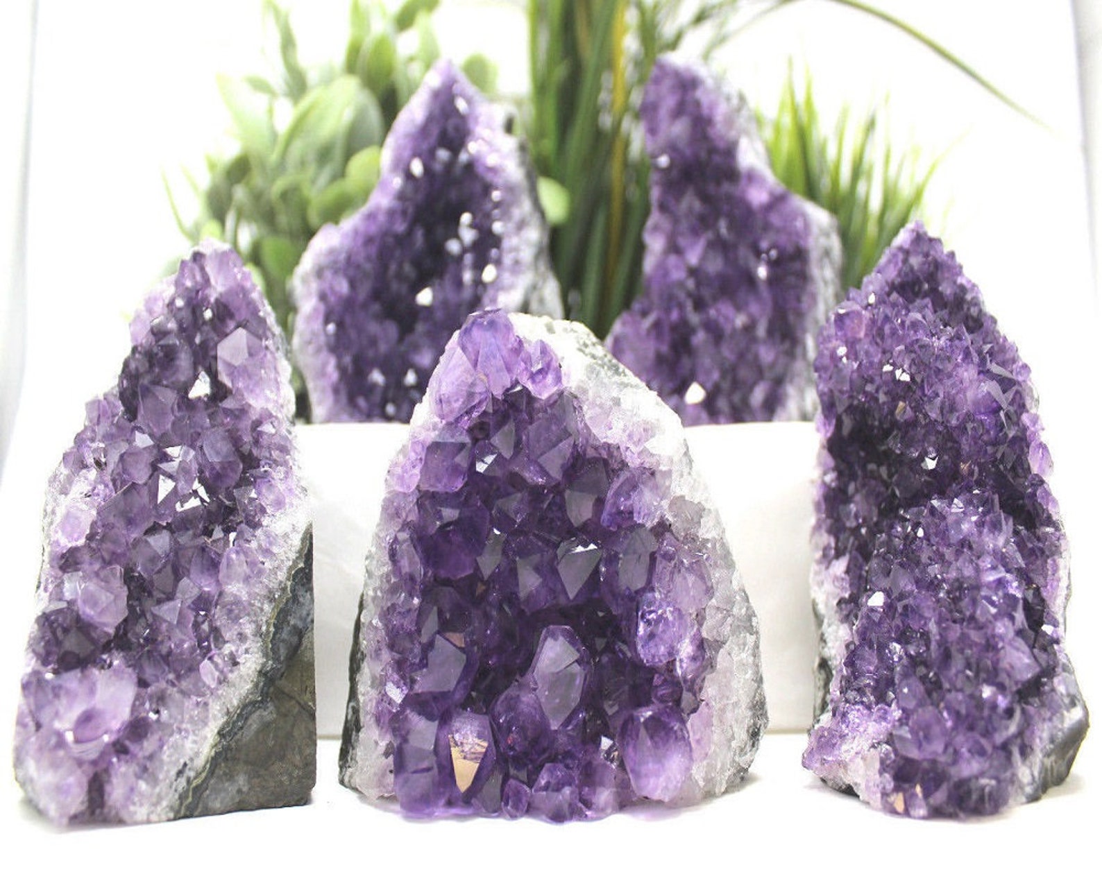 Stunning VERY LARGE Amethyst Cut Base Clusters Crystal Quartz - Etsy