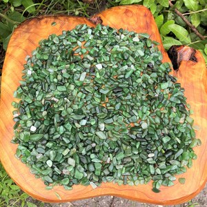 Jade Nephrite Semi Tumbled Gemstone Mini Chips 5 - 25 Mm: Choose Ounces ...