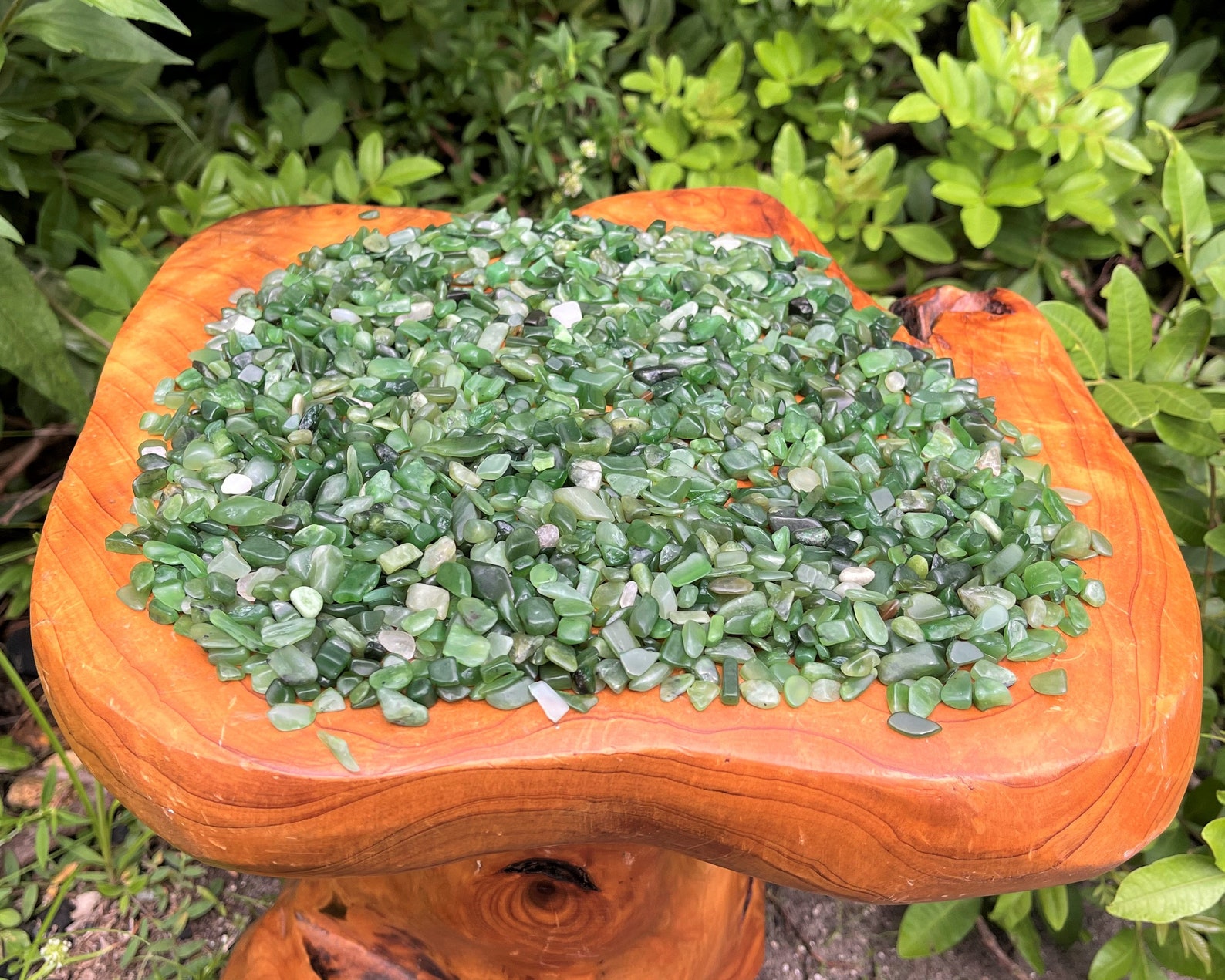 Jade Nephrite Semi Tumbled Gemstone Mini Chips 5 - 25 Mm: Choose Ounces ...