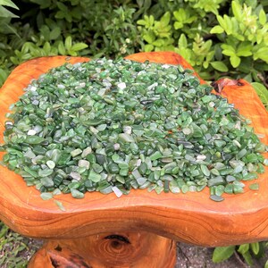Jade Nephrite Semi Tumbled Gemstone Mini Chips 5 - 25 Mm: Choose Ounces ...