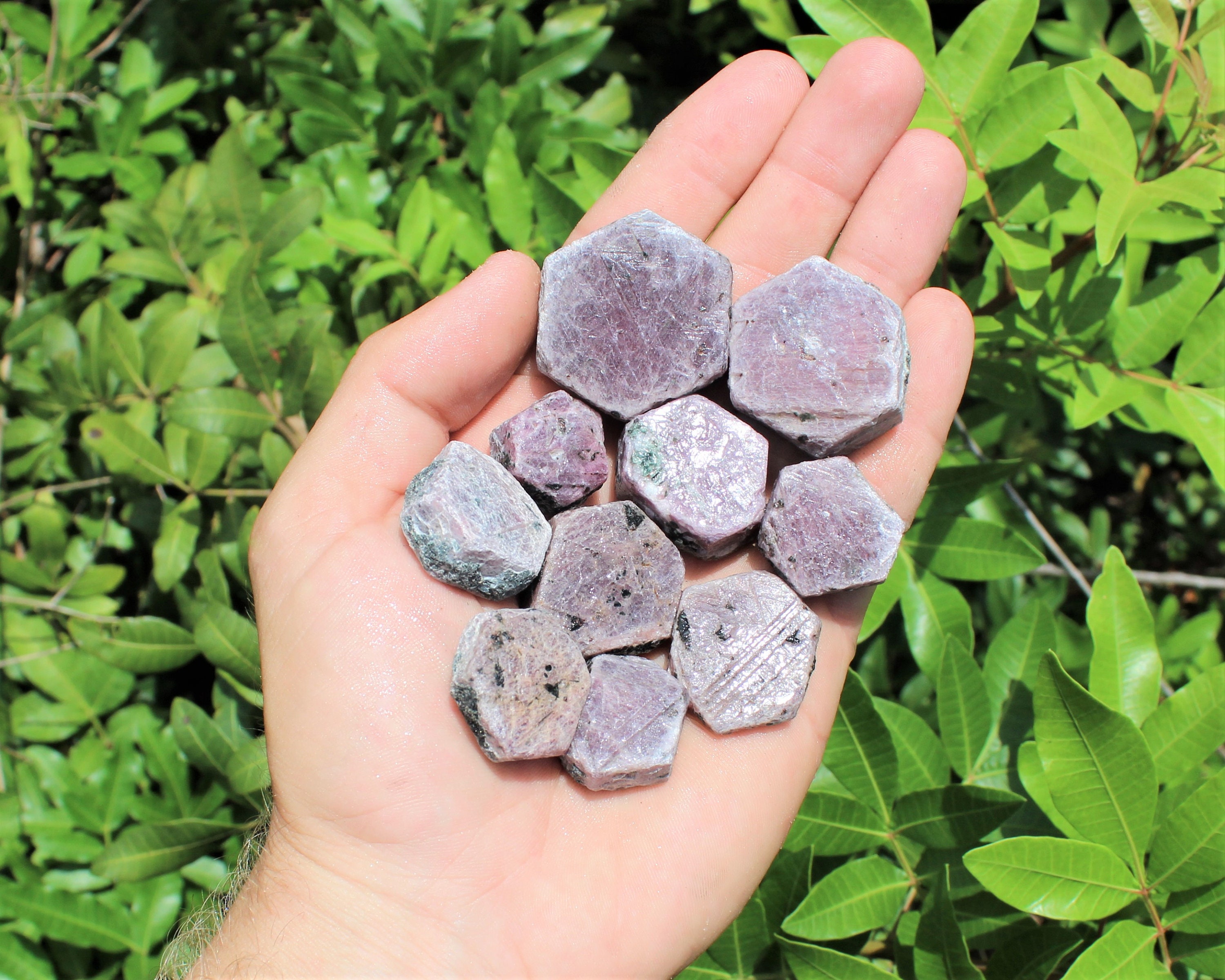 Ruby Corundum / Natural Ruby / Ruby Hexagon Crystals: 10 oz Gift Box ... Ruby Corundum / Natural Ruby / Ruby Hexagon Crystals: 10 oz Gift Box ...
