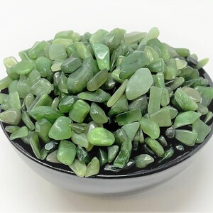 Jade Nephrite Semi Tumbled Gemstone Mini Chips 5 - 25 Mm: Choose Ounces ...