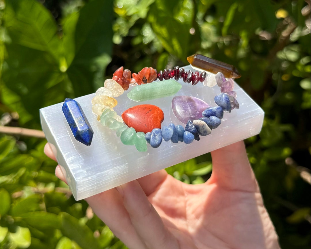 Selenite Rectangle Charging Plate 4" - Choose How Many (crystal Cleaning, Charging ...