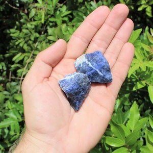 Sodalite Rough Natural Stones: Choose How Many Pieces ('A' Grade Raw ...