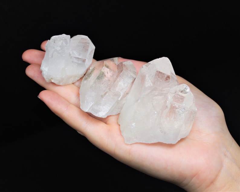 Clear Quartz Crystal Cluster Gift Box: 8 - 12 Piece ('A' Grade Natural ...