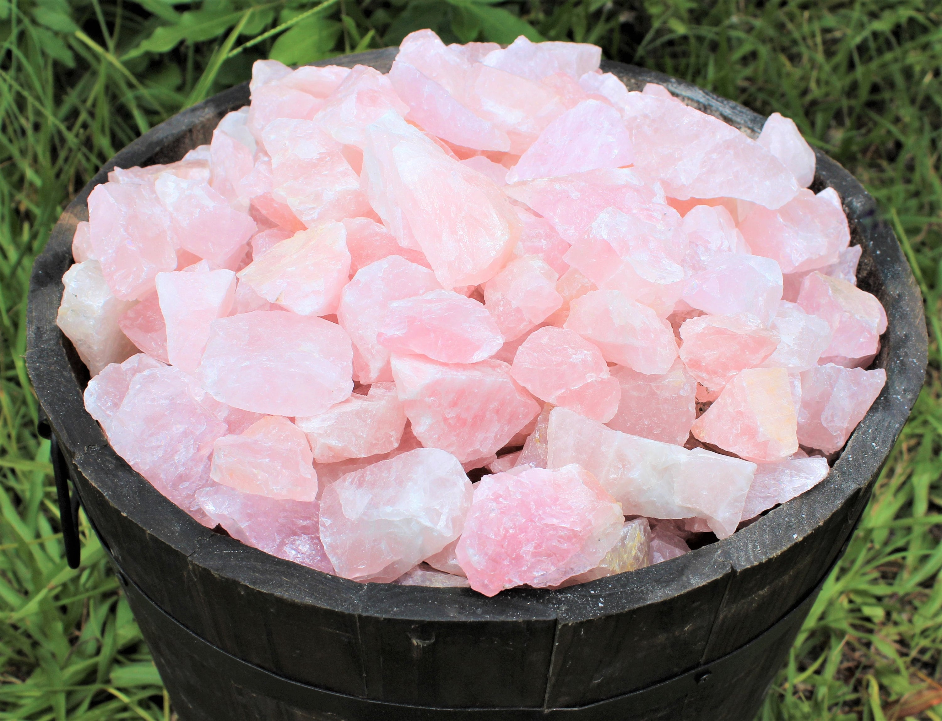 Rose Quartz Rough Natural Stones: Choose How Many Pieces (Raw Rose ...