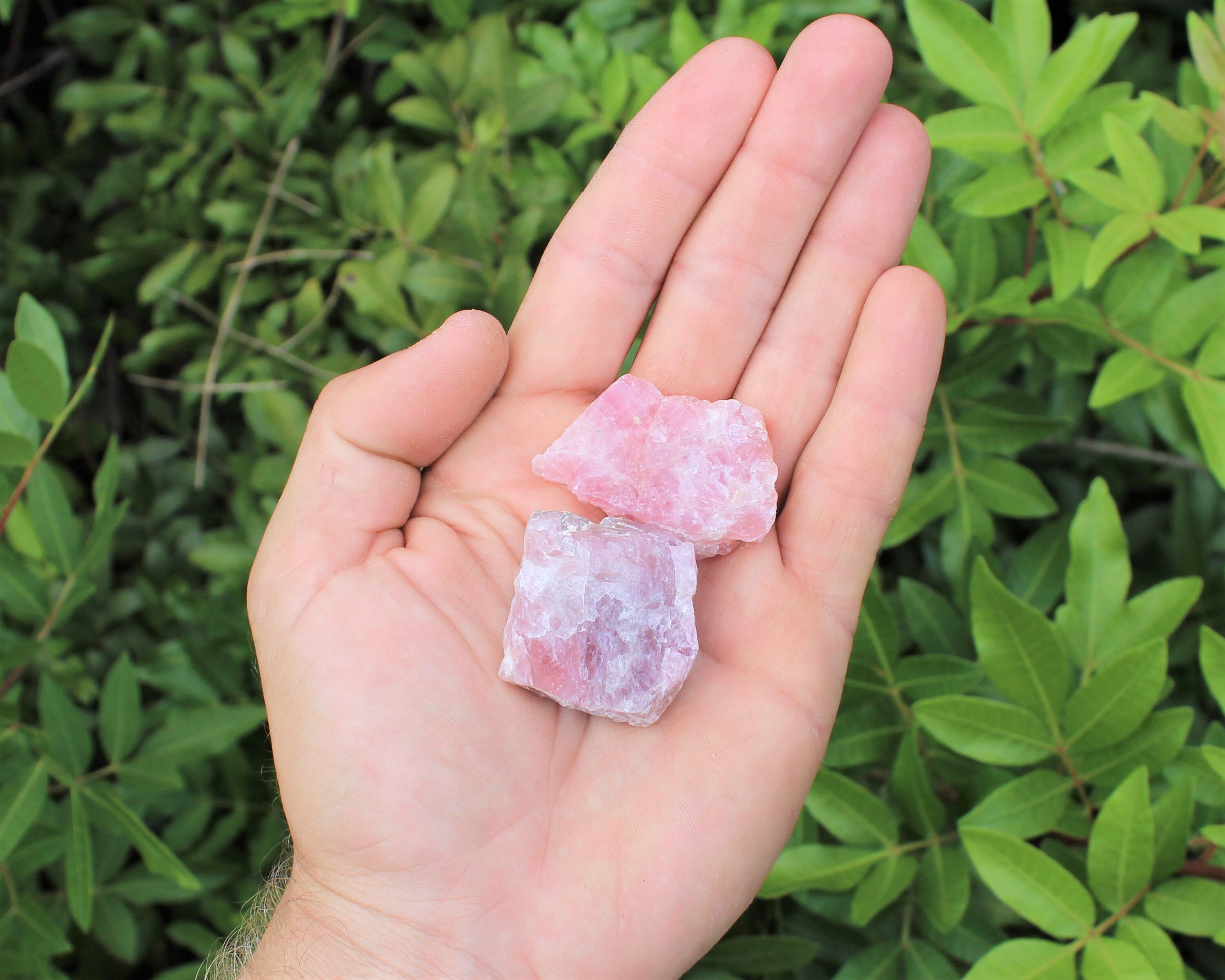 Madagascar Rose Quartz Rough Natural Stones: Choose 4 oz, 8 oz, 1 lb, 2 ...