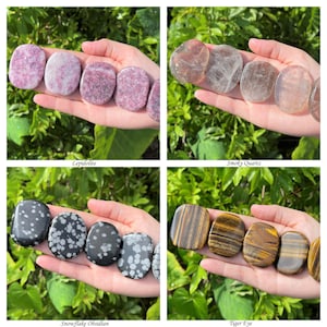 Crystal Palm Stones - HUGE Assortment - Choose Your Gemstone (smooth ...