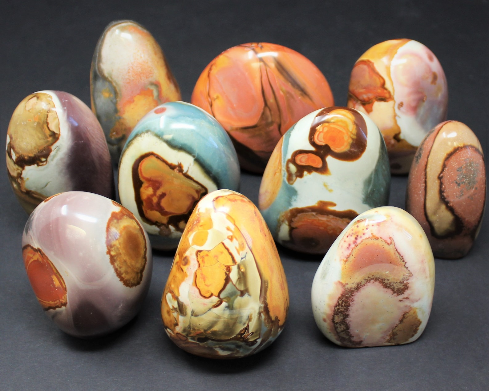 Polished Polychrome Jasper Freeform Free Standing Display - Etsy