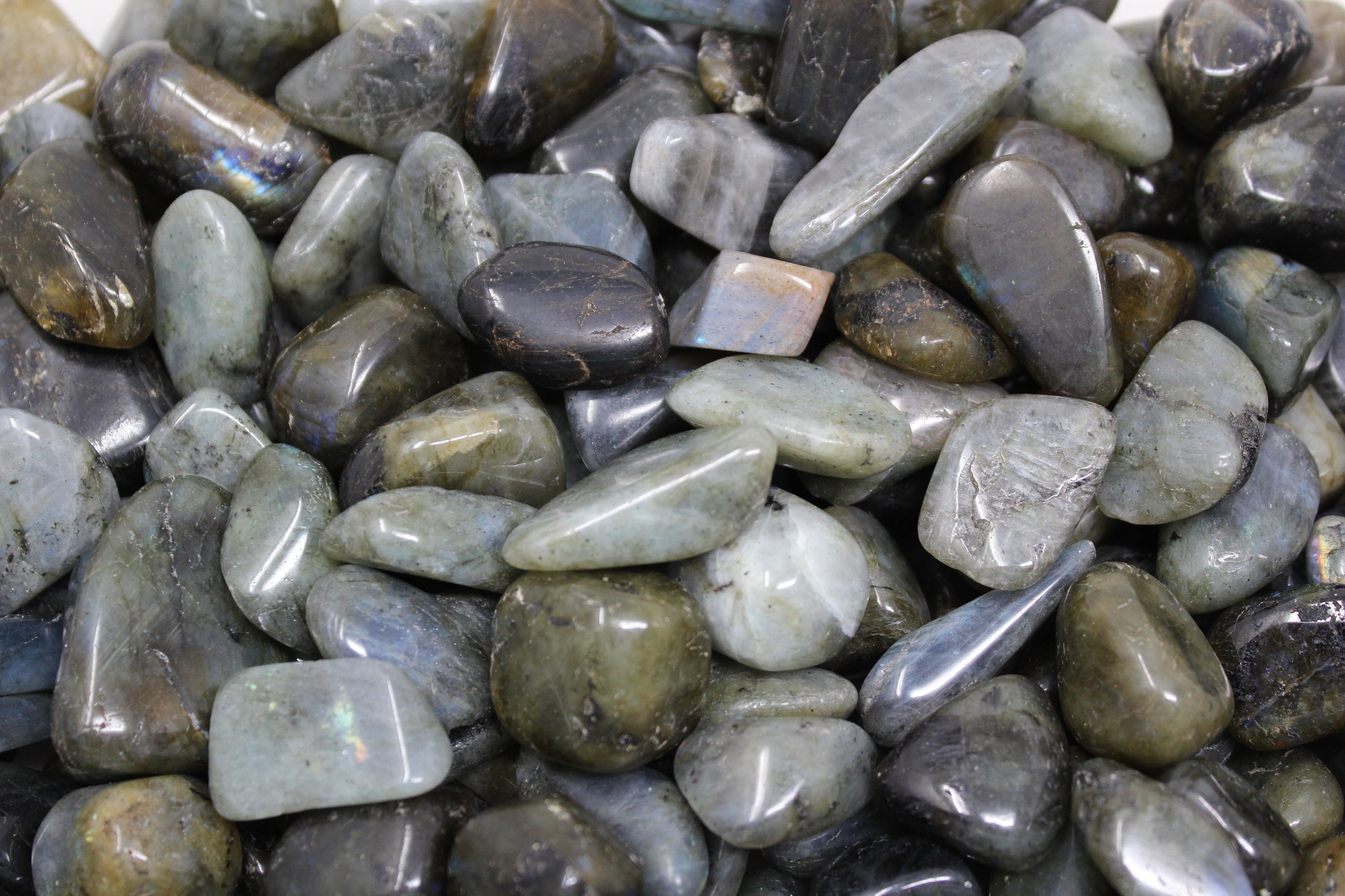 Labradorite Tumbled Stones: Choose How Many Pieces ('A' Grade, Tumbled ...