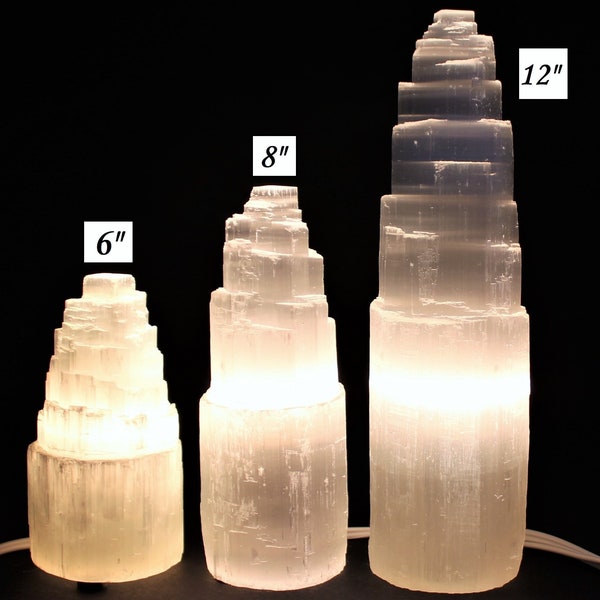 Selenite Lamp - Etsy