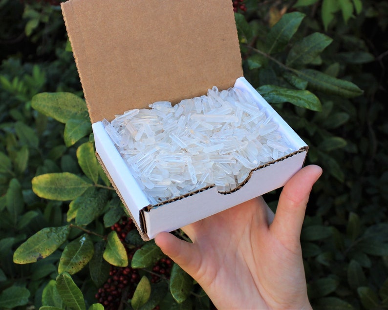 Tiny Matchstick Quartz Crystal Points 1/2 Lb Box Lot natural - Etsy