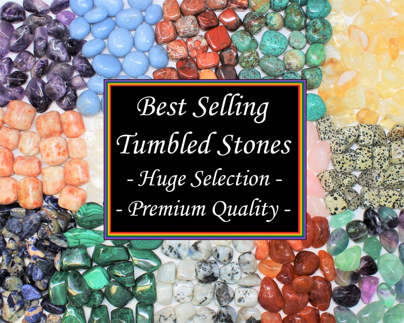 BEST SELLING Tumbled Stones: HUGE Range Choose Gemstone & - Etsy