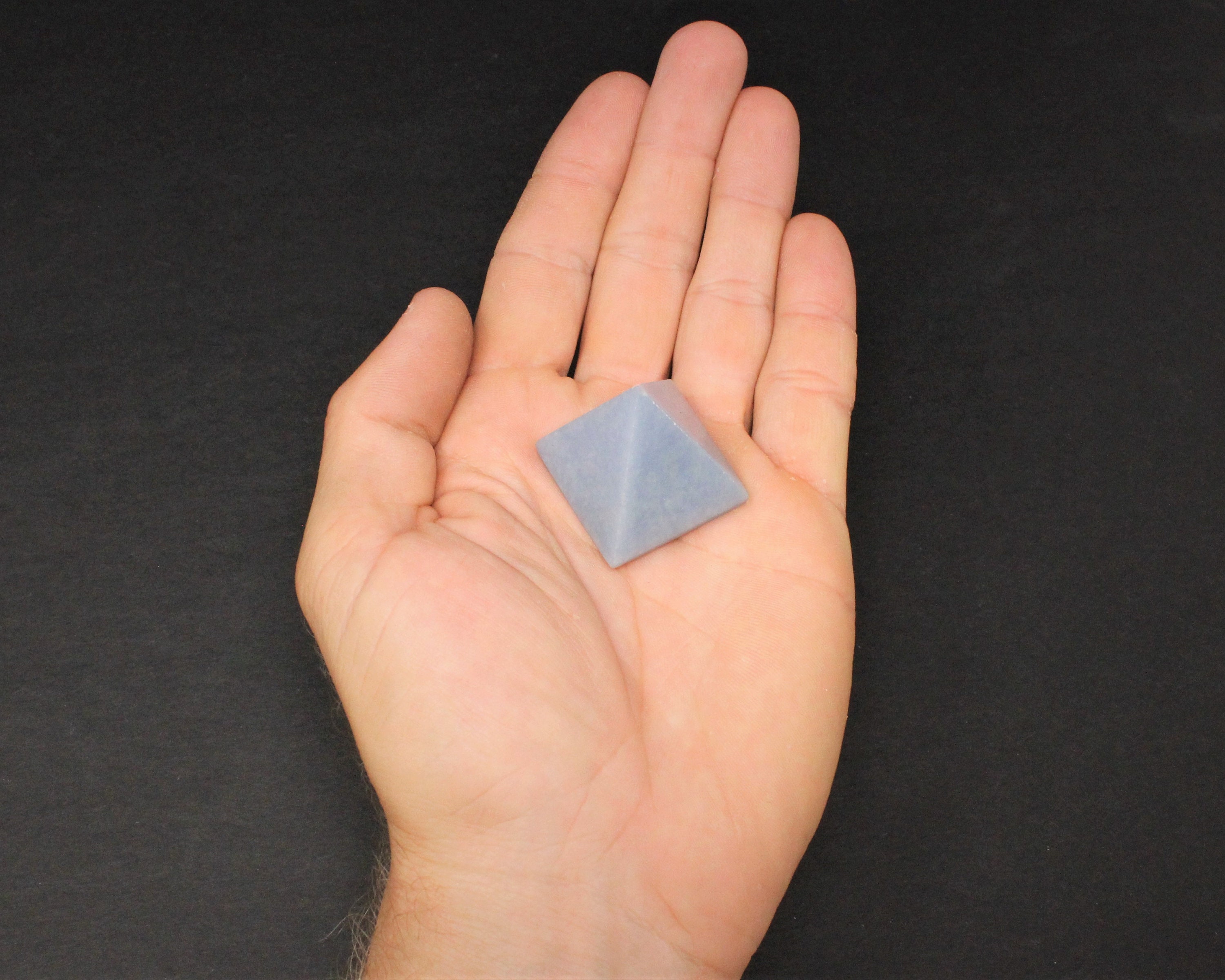 Angelite Crystal Pyramid: Medium 1 - 1.25 Polished Gemstone ...