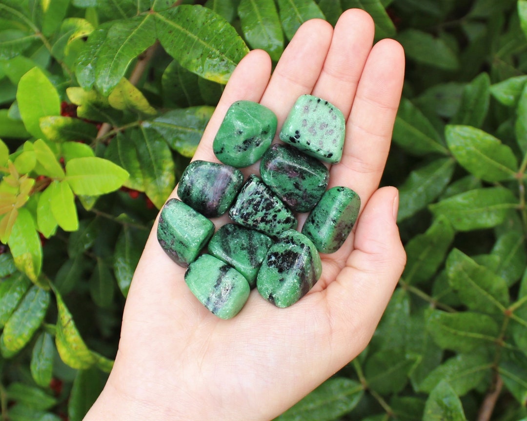 Ruby Zoisite Tumbled Stones: Choose How Many Pieces ('A' Grade) - Etsy