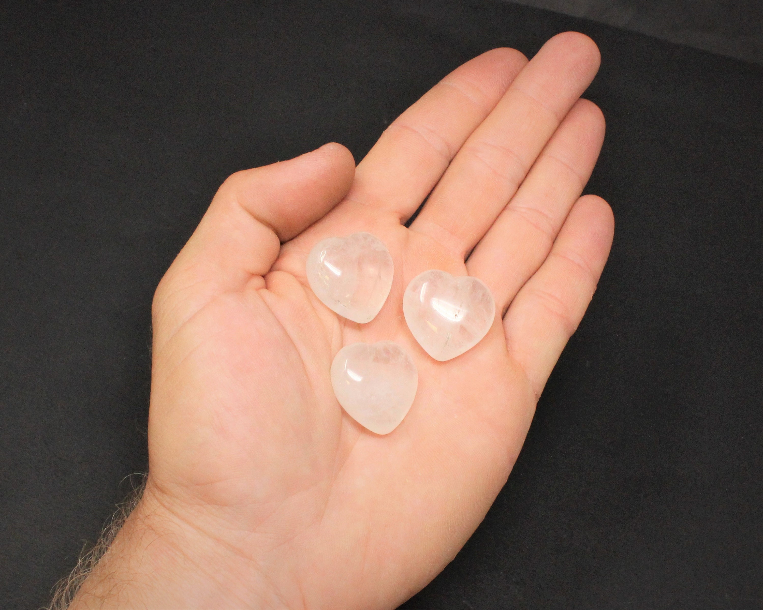 Clear Quartz Heart Stone: 1 (Crystal Heart, Carved Gemstone Heart ...