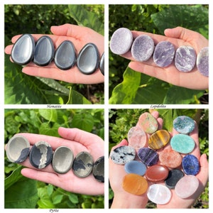 Natural Crystal Worry Stones HUGE Assortment Choose Your - Etsy