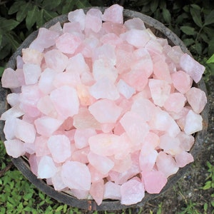 Madagascar Rose Quartz Rough Natural Stones: Choose Ounces or Lb Bulk ...