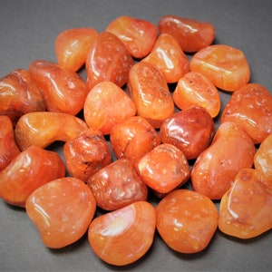 Carnelian Tumbled Stones: Choose How Many Pieces ('A' Grade Carnelian ...