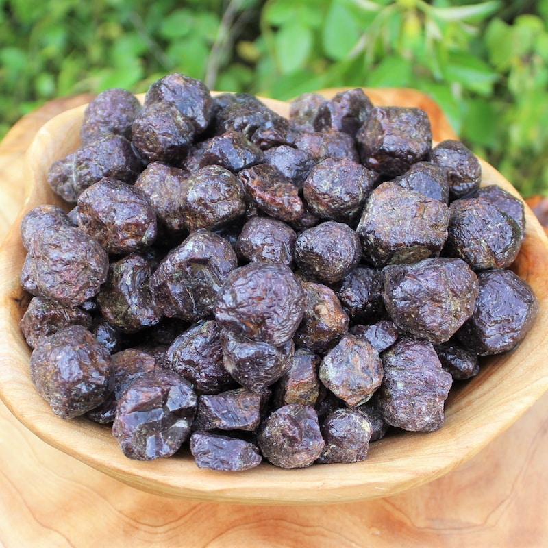 Natural Garnet Ring - Etsy