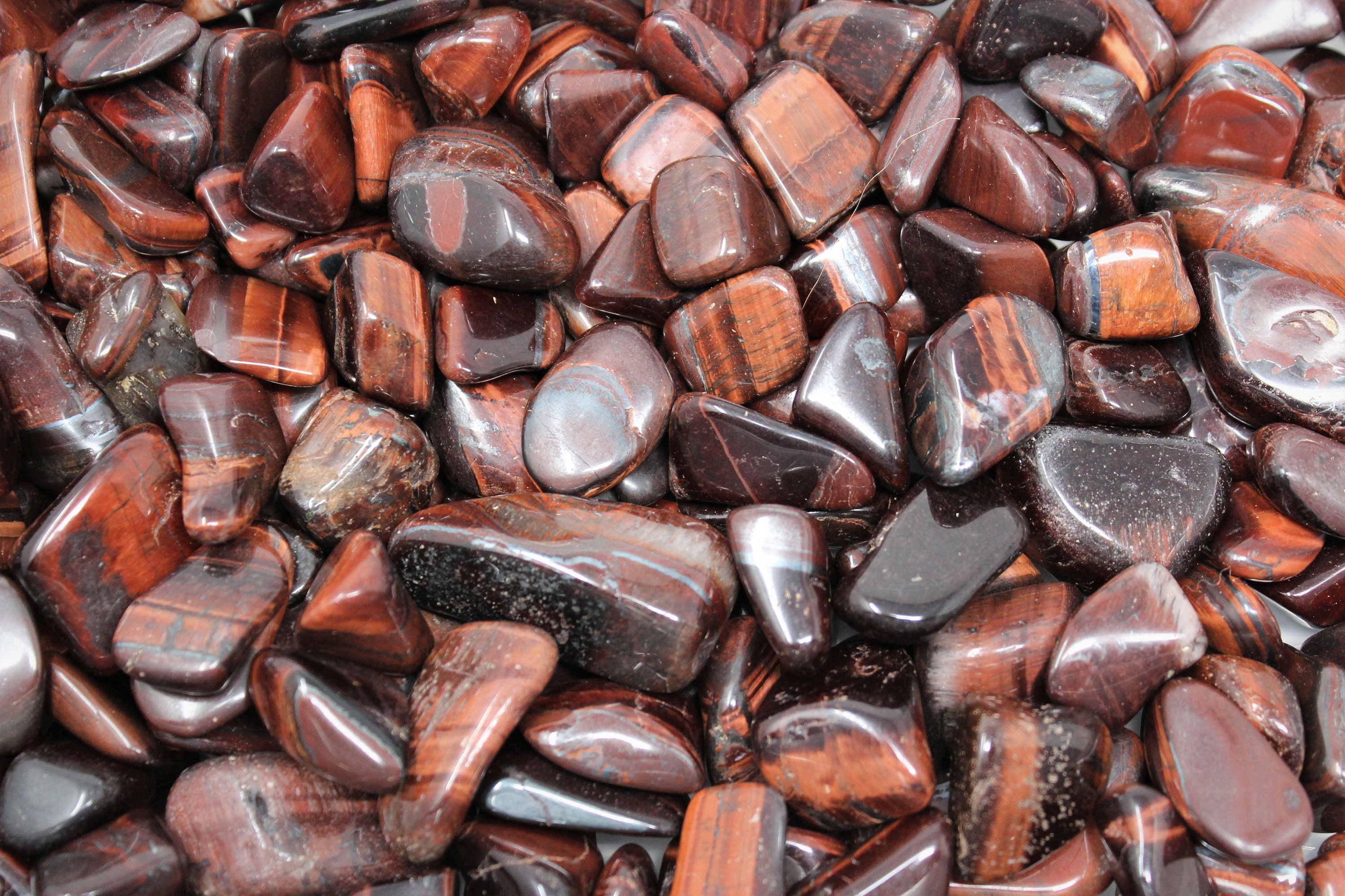 Red Tiger Eye Tumbled Stones: Choose 4 oz, 8 oz or 1 lb Bulk Lots ('A ...