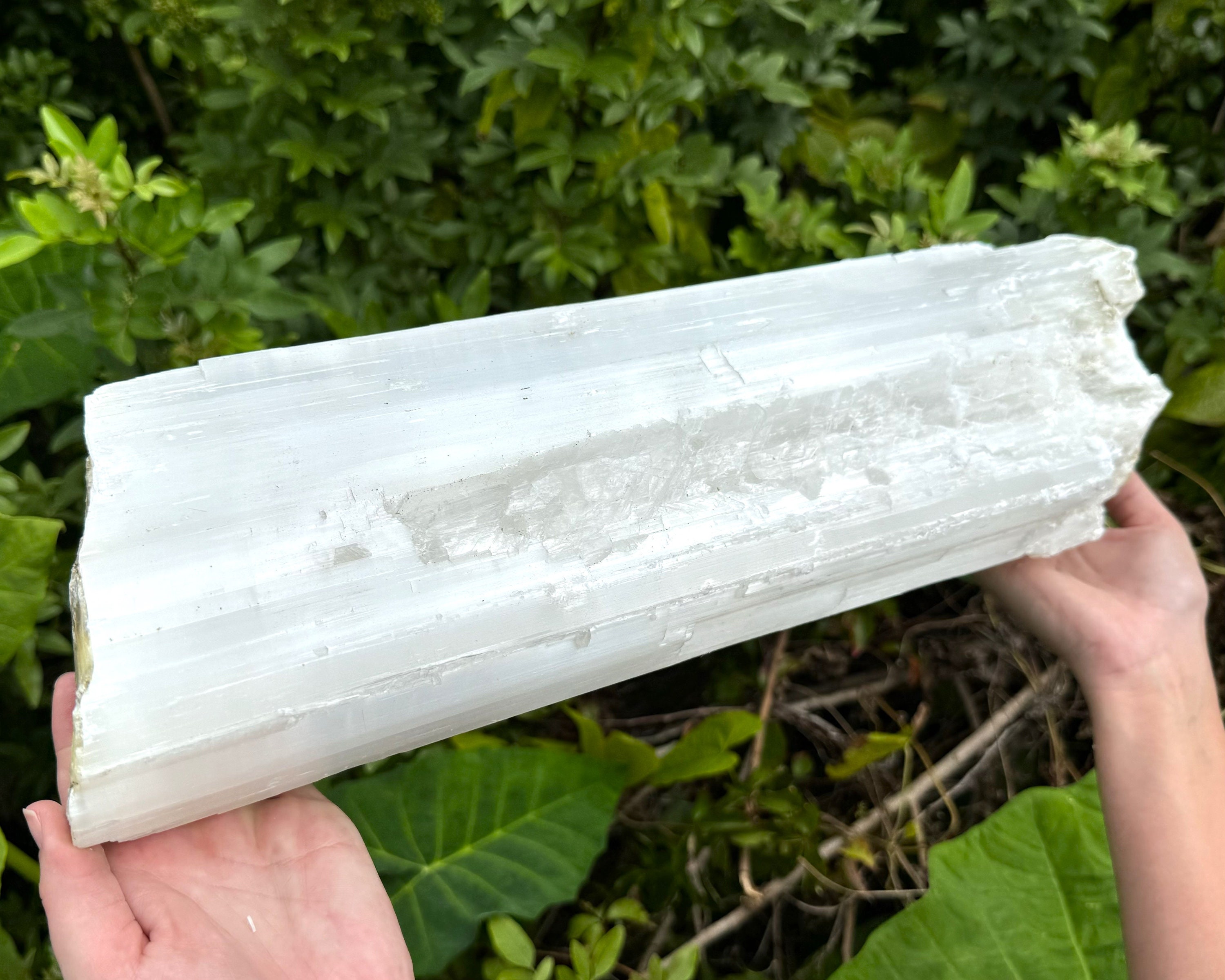 MASSIVE Selenite Logs, Natural White Selenite Crystals - Choose Size ...