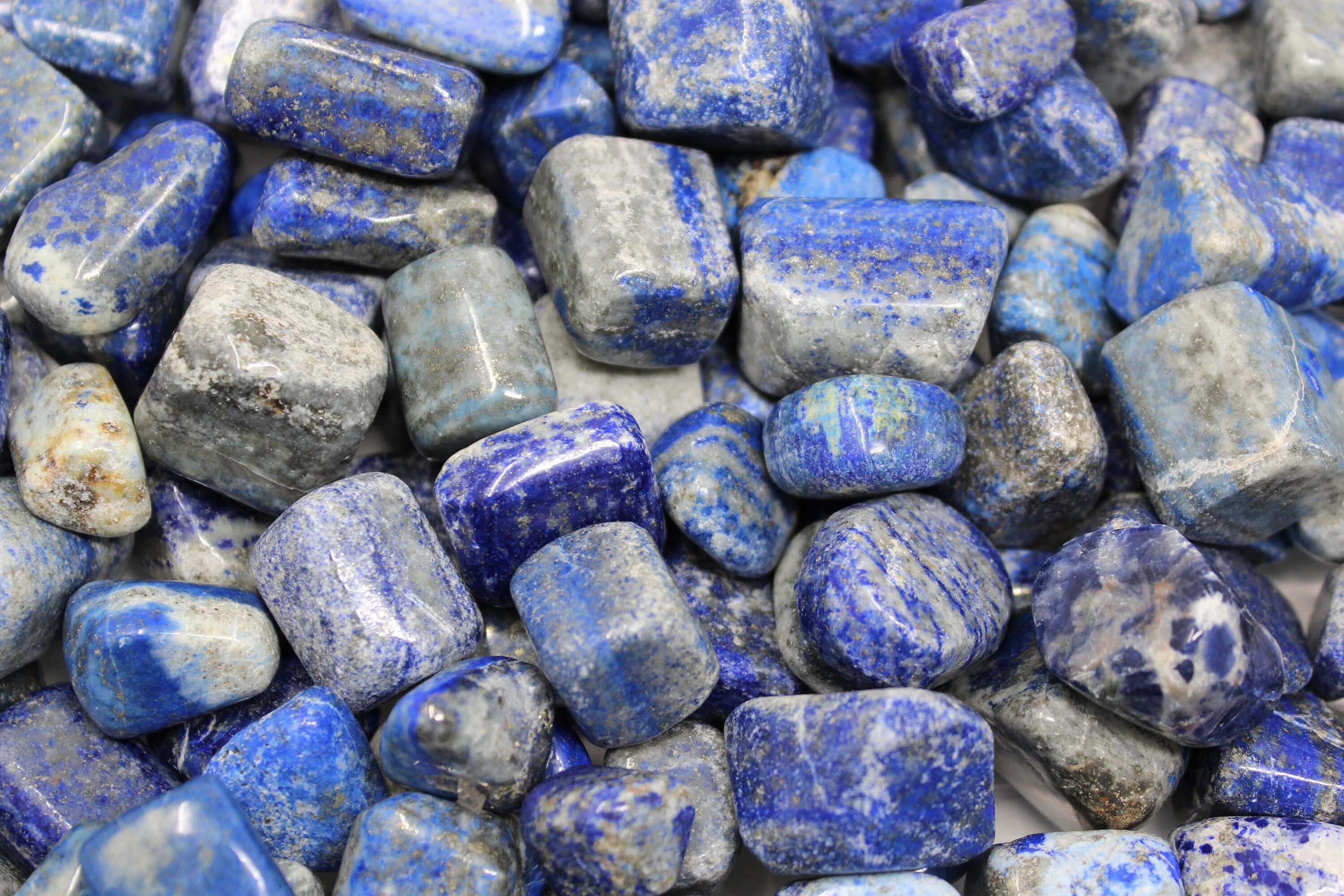 Lapis Tumbled Stones: Choose 2 oz, 4 oz, 8 oz or 1 lb Bulk Lots ('A ...