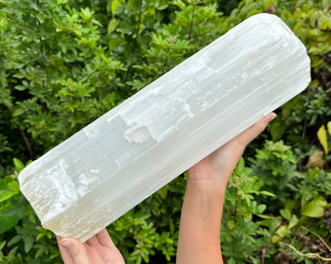 MASSIVE Selenite Logs, Natural White Selenite Crystals Choose Size HUGE ...