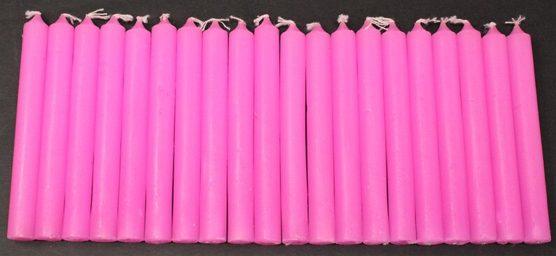Pink 4 Chime Candles Set of 10 Spell Candles spell - Etsy