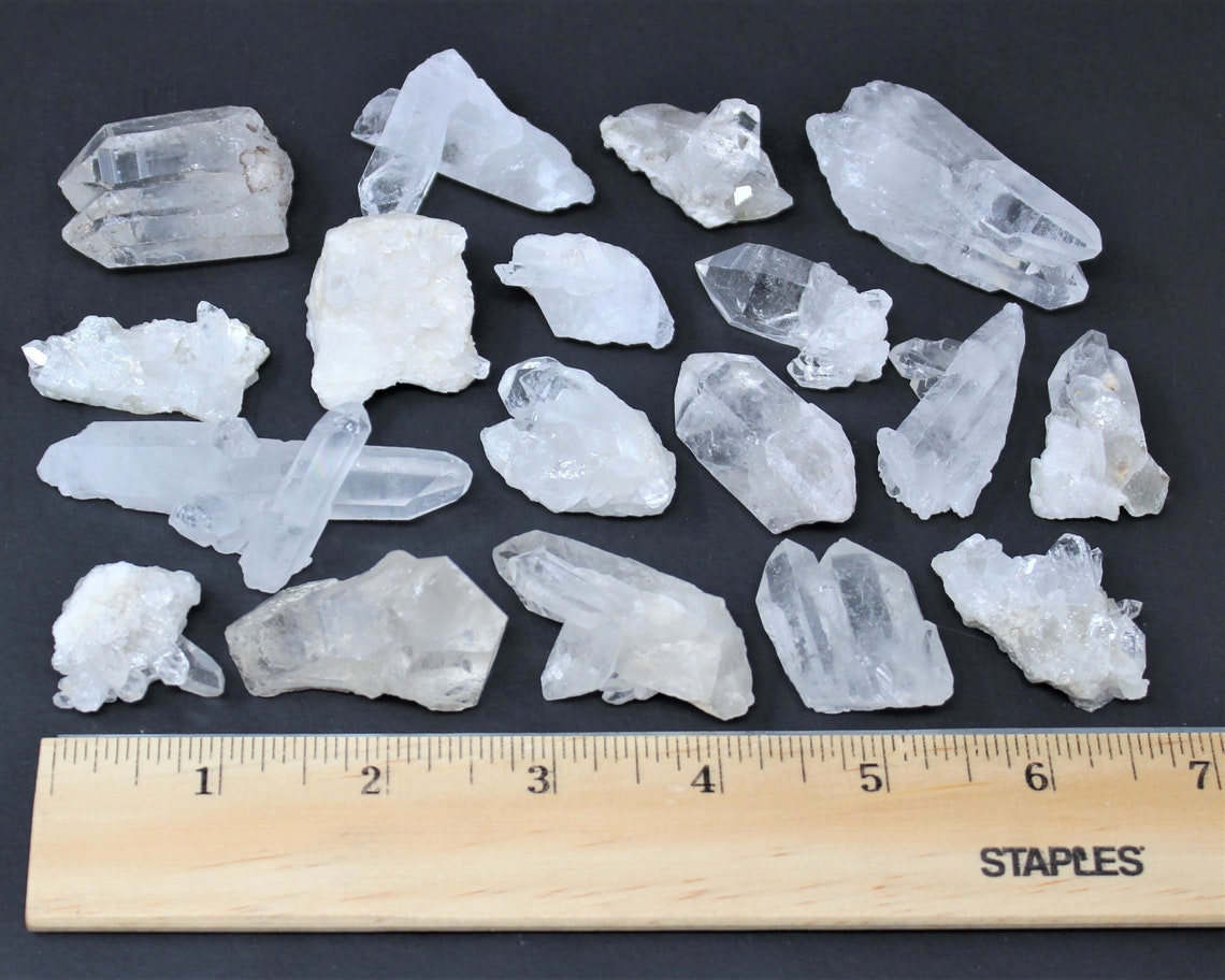 Mini Clear Quartz Crystal Clusters Points and Peices: Choose | Etsy