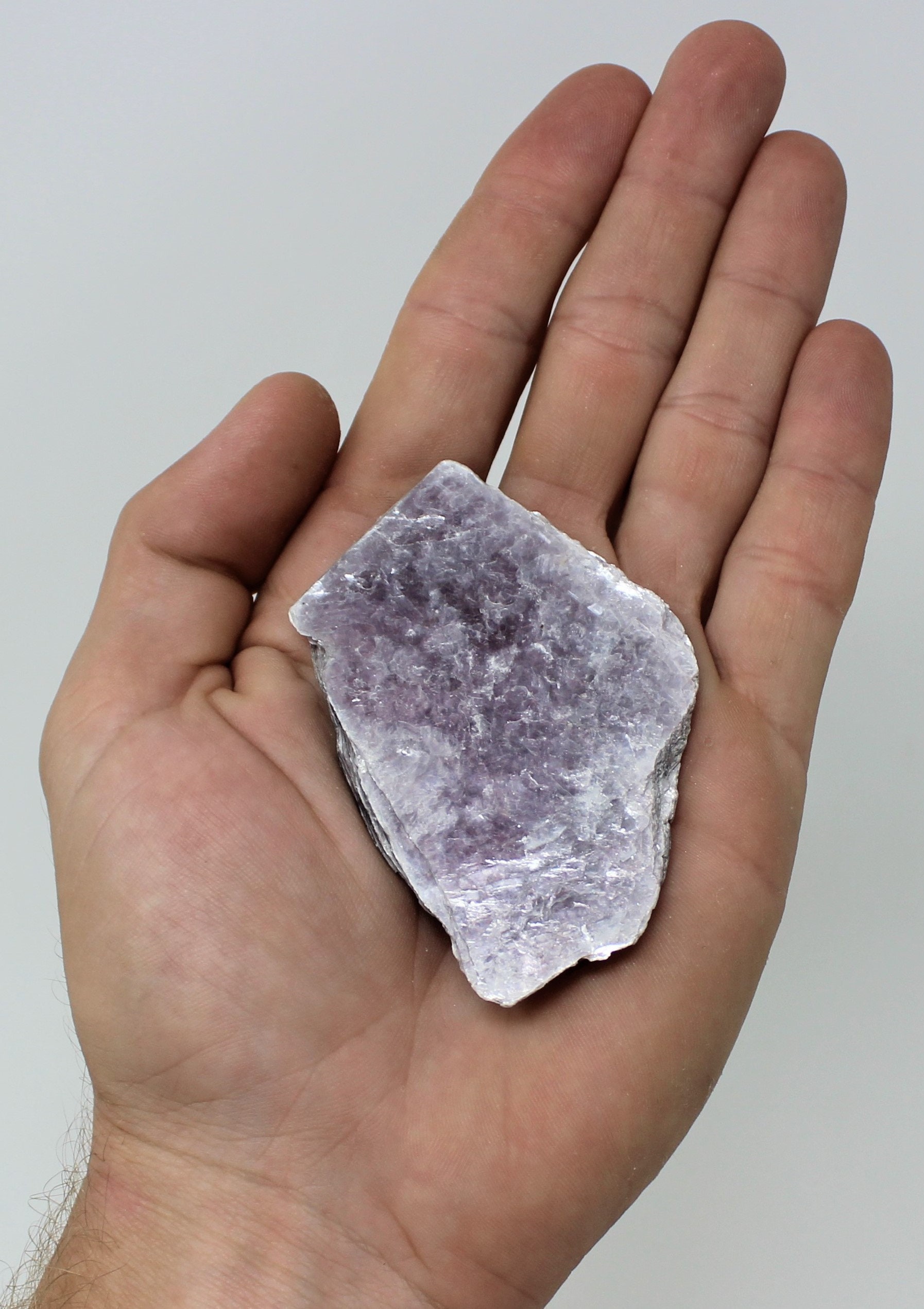 Lepidolite Slab: Choose 4 oz, 8 oz or 1 lb (Raw Lepidolite, Lepidolite ...