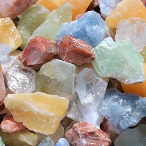 Mixed Calcite Rough Natural Premium Grade Stones: Choose Ounces or Lb ...