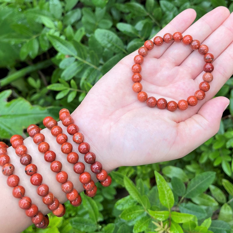 Red Bead Necklace - Etsy