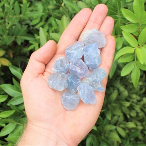 Celestite Rough Natural & Tumbled Stones Set - 2 Piece Combo Kit ...