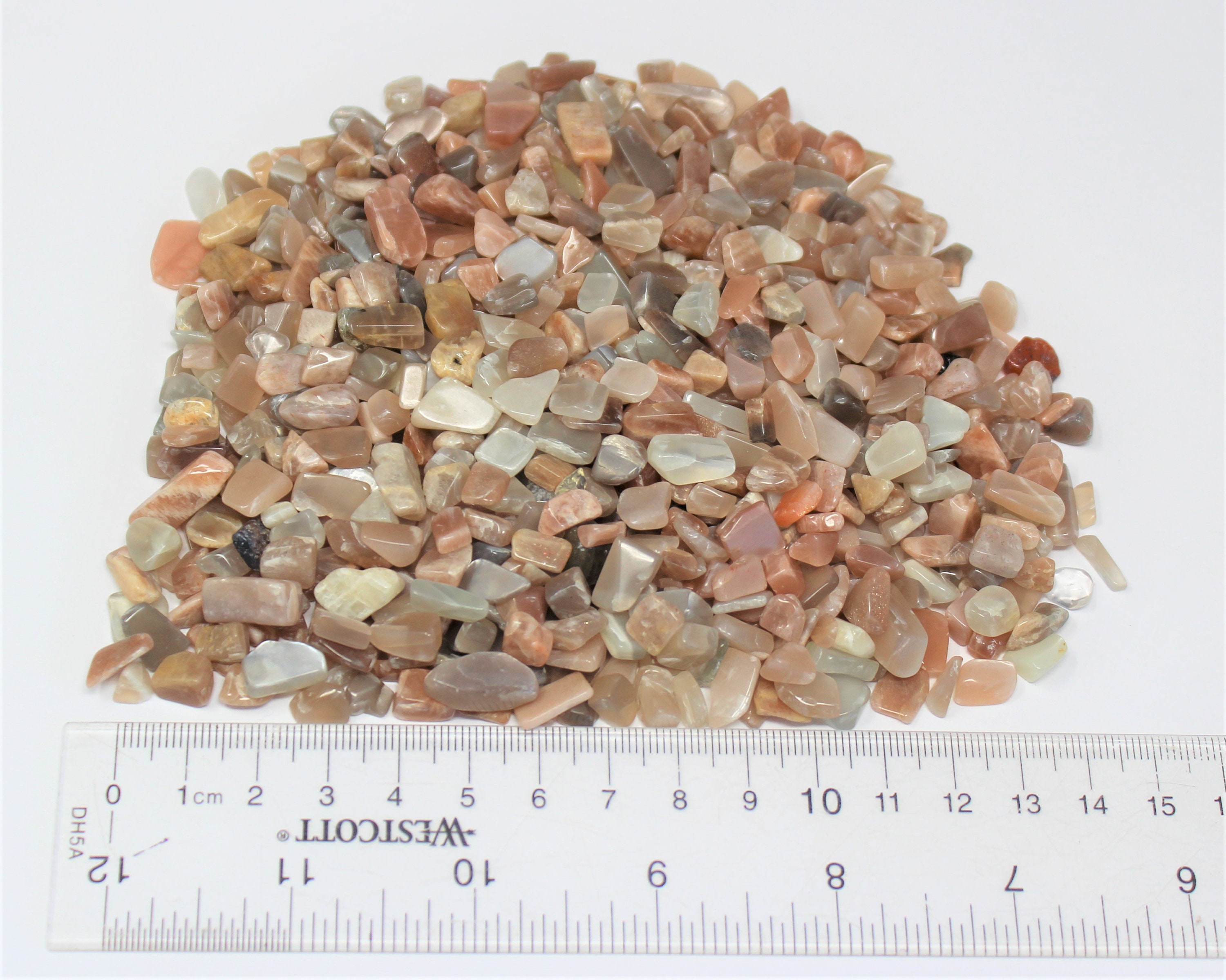 Moonstone Semi Tumbled Gemstone Mini Chips 5 - 15 mm: Choose 2 oz, 4 oz ...