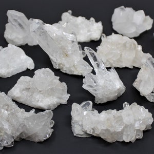 Clear Quartz Crystal Cluster Gift Box: 8 - 12 Piece ('A' Grade Natural ...