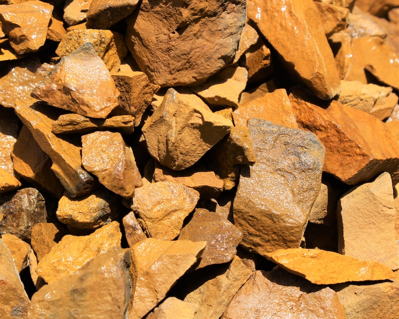 Yellow Jasper Rough Natural Stones: Choose Ounces or Lb Bulk Wholesale ...