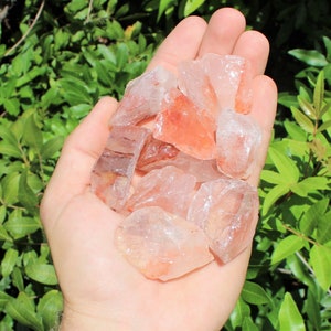 Rough Natural Fire Quartz Stones: Choose Ounces or Lb Bulk Wholesale ...