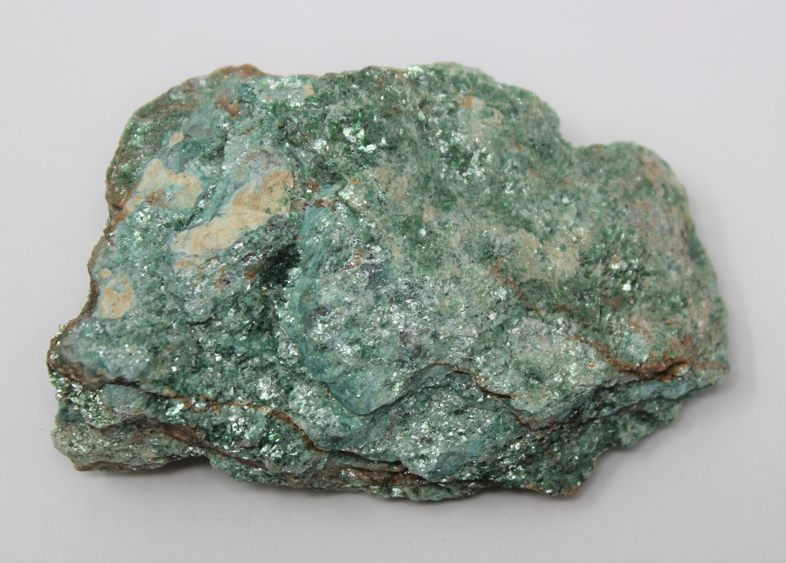 Natural Rough Green Fuchsite Crystal Specimen (Raw Fuschite, Fuschite ...