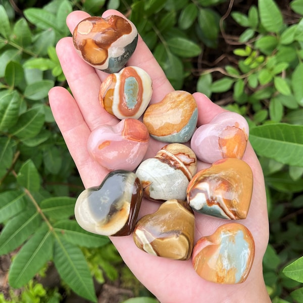 Jasper Polychrome Heart - Etsy