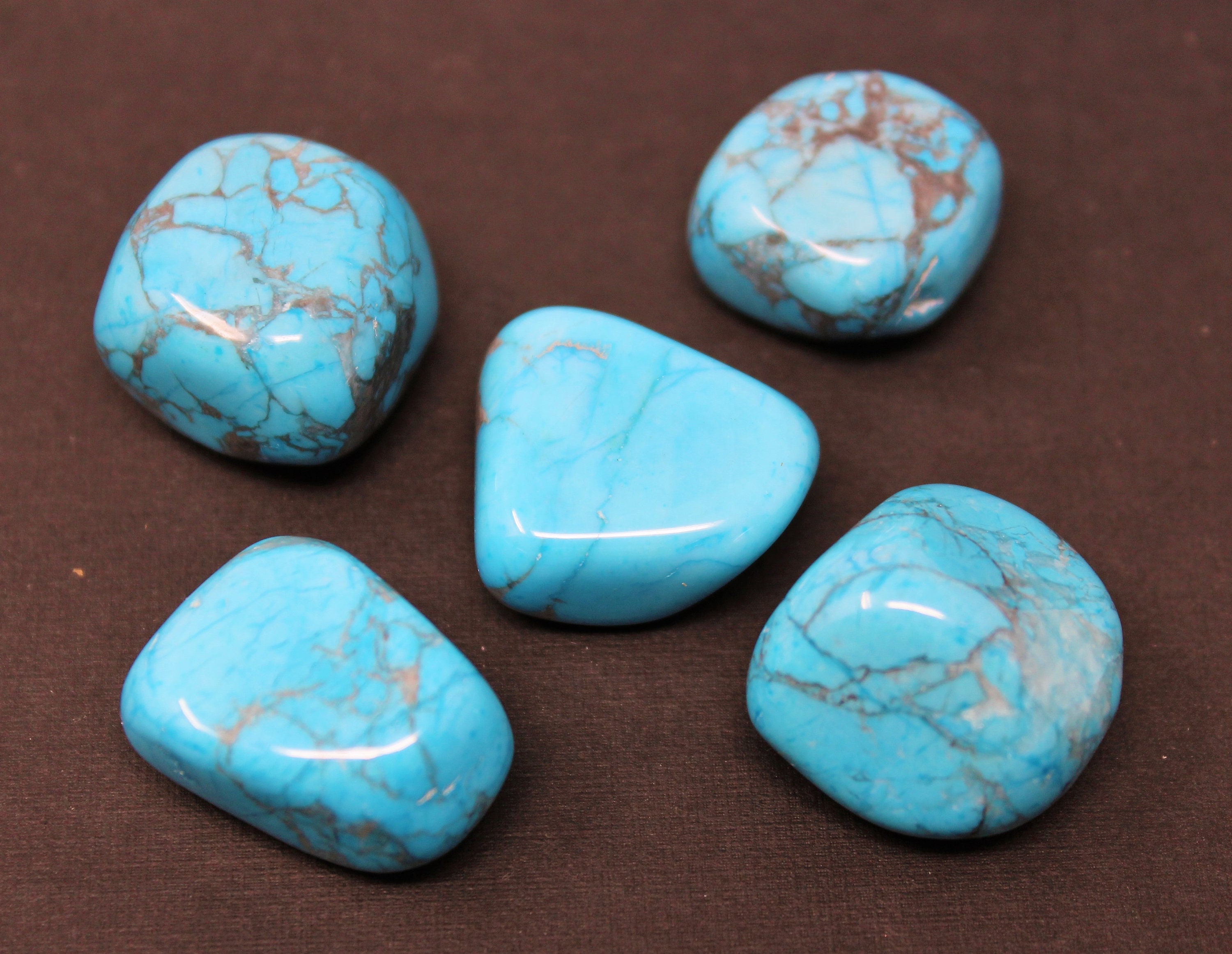 Blue Howlite Tumbled Stones: Choose 2 oz, 4 oz, 8 oz or 1 lb Bulk Lots ...