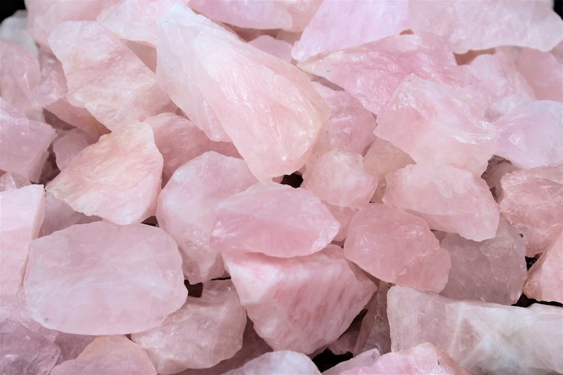 Rose Quartz Rough Natural Stones: Choose How Many Pieces raw - Etsy