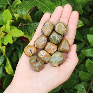 Rhyolite Tumbled Stones: Choose How Many Pieces (premium Quality 'A ...