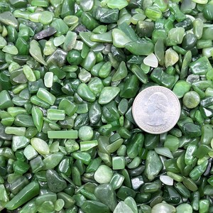Jade Nephrite Semi Tumbled Gemstone Mini Chips 5 - 25 Mm: Choose Ounces ...