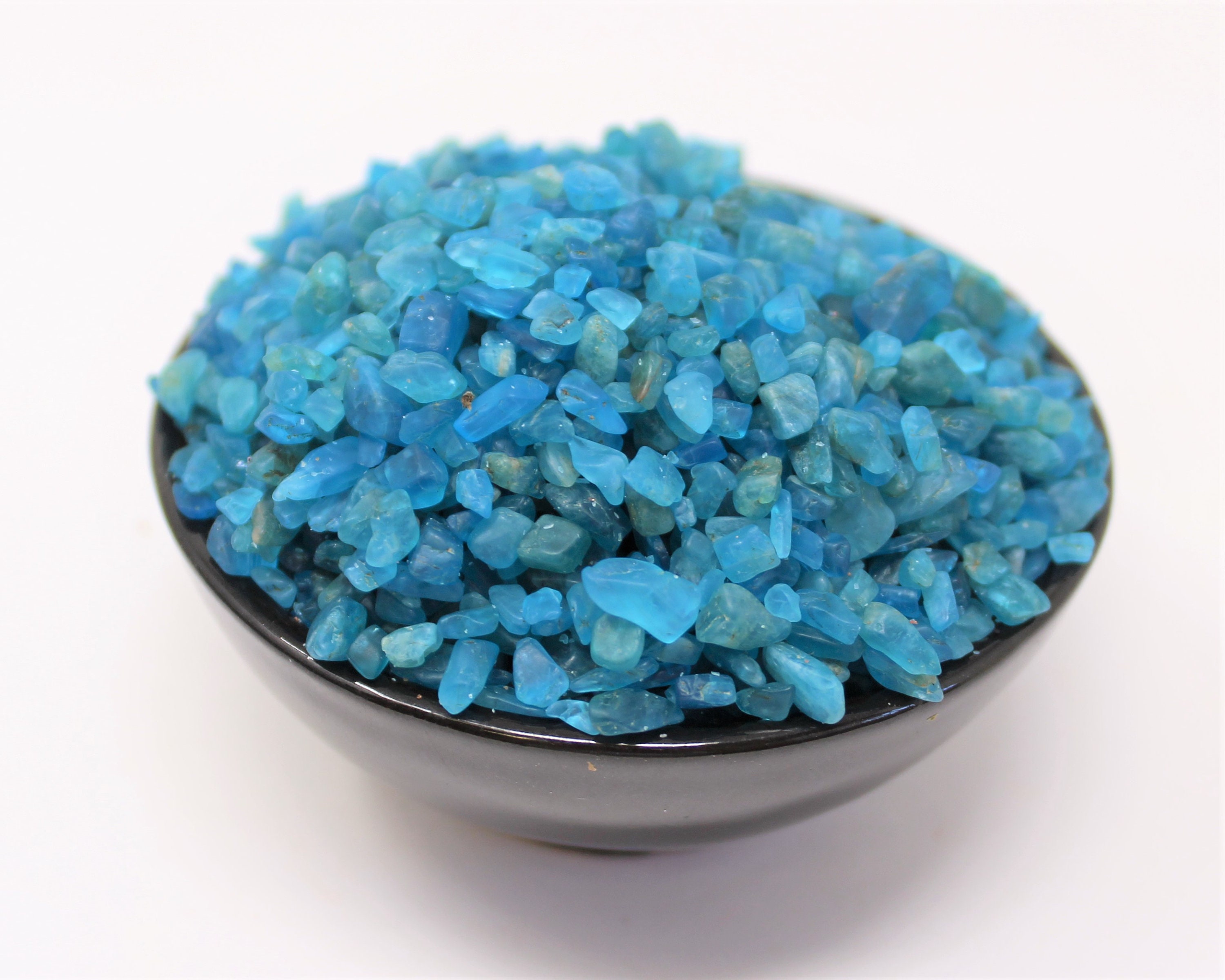 Blue Apatite Semi Tumbled Gemstone Mini Chips 5 - 8 mm: Choose Ounces ...