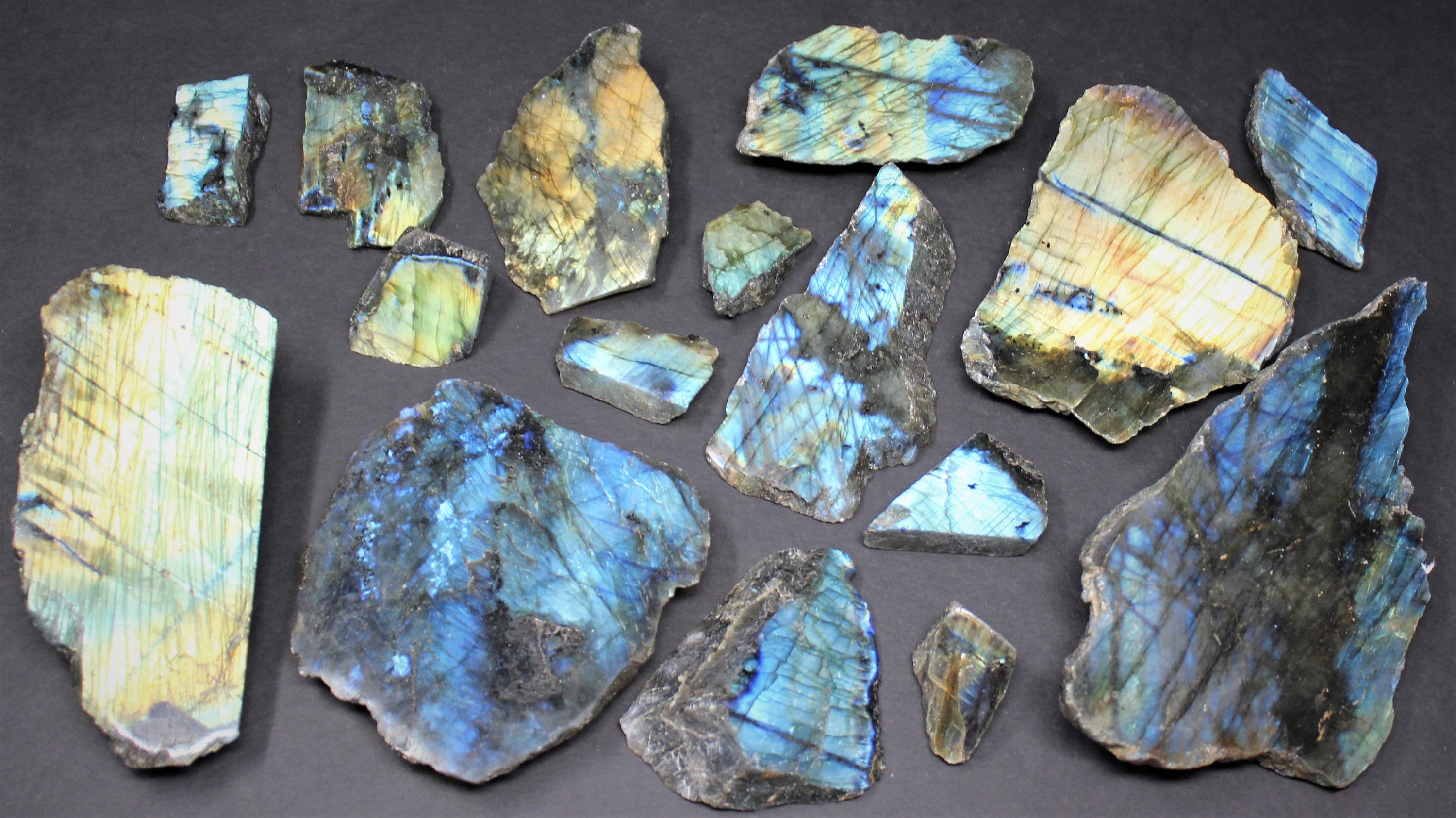 Natural Labradorite Slab: 1 - 6 Pick A Size! ('A' Grade Display ...