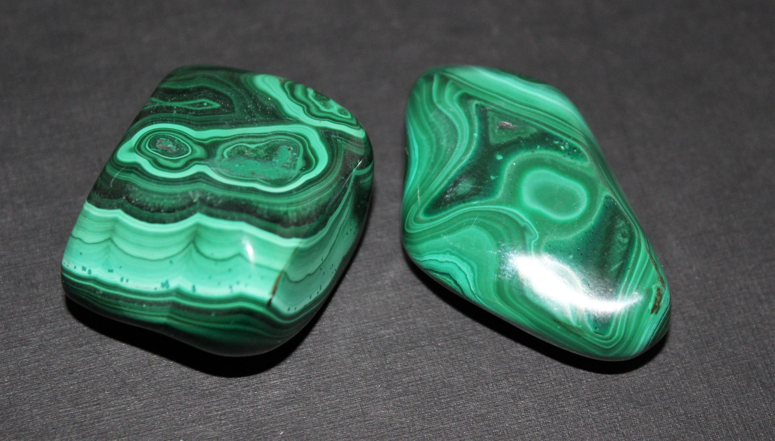 Malachite Tumbled Stones, Large 1 - 1.25: Choose How Many Pieces ('A ...